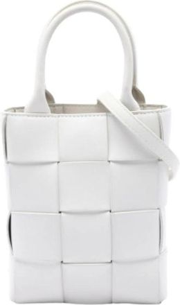 Bottega Veneta Sac Cassette Pre-owned - Femme - Pre-owned - Blanc - Taille: ONE Size