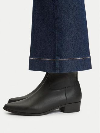 Tommy Hilfiger Stiefeletten Leather Ankle Boot W Zip FW0FW09921 Schwarz