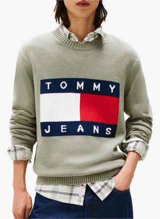 Tommy Hilfiger Pull chin&eacute; &agrave; badge drapeau