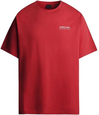 Pepe Jeans London Red Bull Racing X Pepe Jeans Herren RBR Pit Stop Crew Tee T-Shirt, Red (Mars RED), XXL