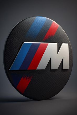 BMW M Performance Blechschild rund &Oslash;35 cm Motivgepr&auml;gt Extra starkes Stahlblech