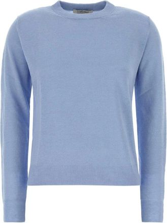 Max Mara Homme, Pulls, Bleu, Taille: S Fervore Crew-neck Sweater