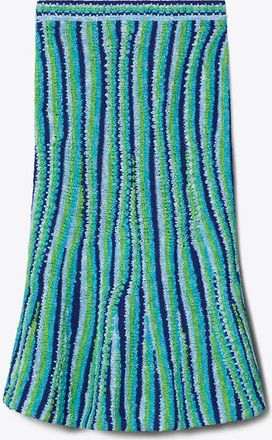 Tory Burch Damen Gestreifter Baumwollrock