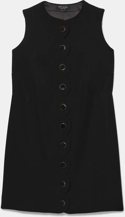 Kate Spade New York Kate Spade Scallop Shiftkleid f&uuml;r Frauen in Schwarz, Gr&ouml;&szlig;e: 30 | Crepe