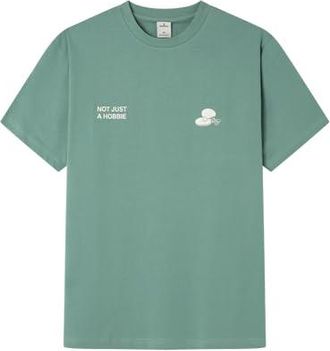 Springfield Ping Pong SS Graphic T-Shirt. 100% Bci Cotton, Vert, M Homme