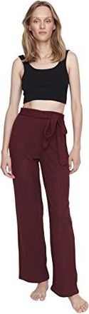 Trendyol Thmaw22pl0650 Pantalons, Bordeaux, L Femme