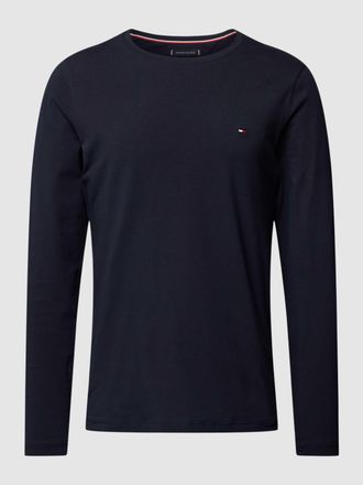 Tommy Hilfiger Slim Fit Longsleeve mit Label-Stitching