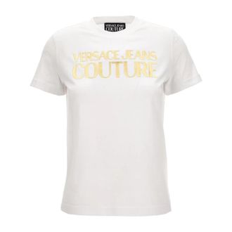 Versace Jeans Couture T-Shirts und Polos - - Tops - Damen - Wei&szlig; - 2XS
