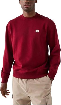 Calvin Klein Homme, Sweatshirts et sweats &agrave; capuche, Rouge, Taille: XL Relaxed SweaT-shirt