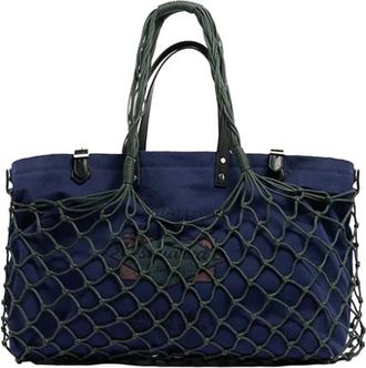 Dsquared2 Homme, Sacs, Bleu, Taille: ONE Size Shopping Bag Canvas Rete