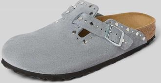 Birkenstock Clogs aus echtem Leder mit Ziernieten Modell Boston Rivet