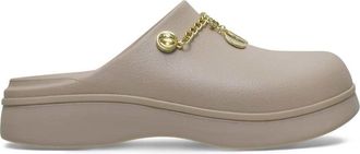Crocs Dylan sabots boh&egrave;me &agrave; encoches en dulce-Marron