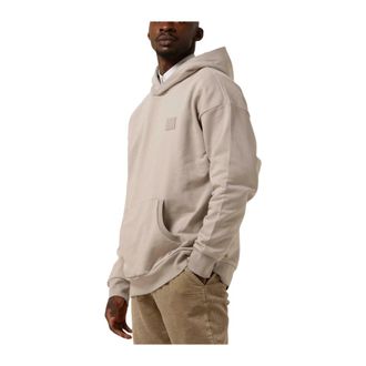 Colourful rebel Herren Hoodie Uni Patch Dropped Shoulder - - Sweatshirts & Hoodies - Herren - Beige - 2XL