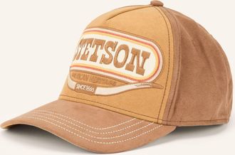 Stetson Stetson Cap In Lederoptik beige