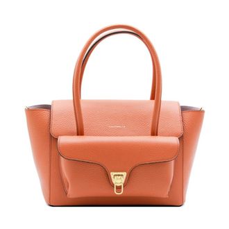 Coccinelle Femme, Sacs, Orange, Taille: ONE Size Sac &agrave; main avec poign&eacute;e sup&eacute;rieure