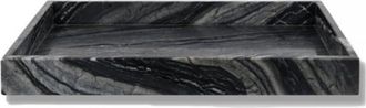 Mette Ditmer Marble Deco Tray, Large, W30 x L40 x H4 cm, Black/Grey