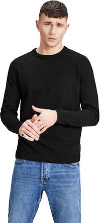 Jack & Jones Dünner Langarm Strickpullover Rundhals Basic Sweater Shirt Jumper JJEBASIC
