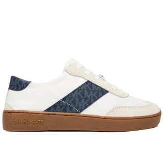 Michael Kors Baskets pour femme Michael Kors Kaycee Blanc et Bleu avec bande logo MK - 43R6KCFS 1D401 6, bleu, 40.5 EU