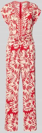 robe l&eacute;g&egrave;re Jumpsuit mit V-Ausschnitt und Eingrifftaschen