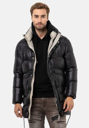 Cipo & Baxx Winterjacke Jacke mit seitlichen Schlitzen