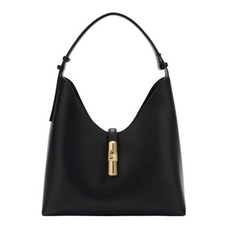 Furla Femme, Sacs, Noir, Taille: ONE Size Goccia Medium Hobo Bag