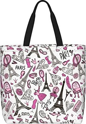 Generic Sac De Courses Tour Eiffel De Paris Sac &Agrave; Dos R&eacute;utilisable Personnaliser Sacs &Agrave; Main, Pour Femmes, Shopping, &Eacute;cole, Voyage
