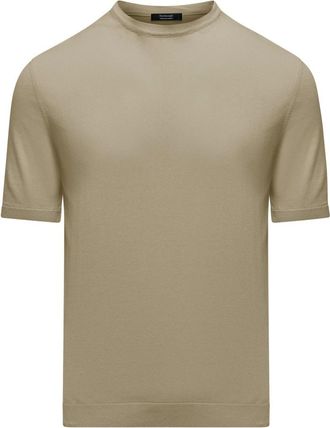 Bomboogie Homme, Pulls, Beige, Taille: L Pull ras du cou en coton