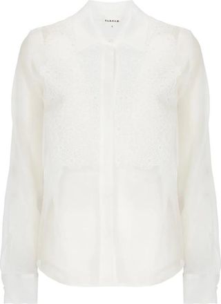 P.A.R.O.S.H. P.a.r.o.s.h., Femme, Blouses et Chemises, Blanc, Taille: 36 FR Chemise en soie