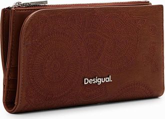 Desigual Womens Mone_Dejavu INES Bi-Fold Wallet, Brown