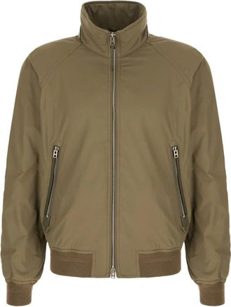 Tom Ford Homme, Vestes, Vert, Taille: M Blouson Doubl&eacute; Cachemire