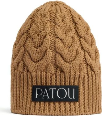 Patou Caps & M&uuml;tzen - Cable Knit Hat - Gr. ONE SIZE - in Braun - f&uuml;r Damen