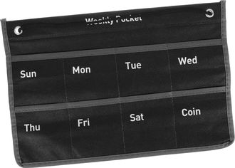 Aboofan Wandkalender Organizer Tasche Wandmontage Platzsparend Leicht Kompakt mit Stiftfach und Notizfach für Wohnzimmer Schlafzimmer Büro Flexibel Einsetzbar