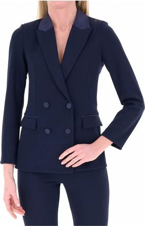Vicolo Femme, Vestes, Bleu, Taille: 42 FR Veste Crois&eacute;e