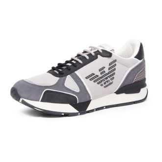 Armani Dunkelgrau Schwarz Hellgrau Sneakers - - Shoes - Herren - Grau - 43 1/2 EU