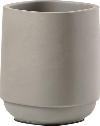 Zone Denmark Time Zahnputzbecher, Zahnbürstenhalter fürs Badezimmer, Durchm. 8 cm, Höhe 9,8 cm, Concrete