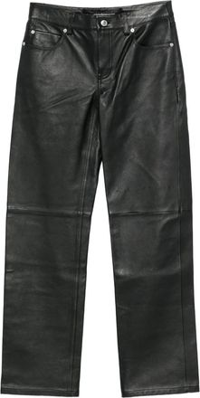 Alexander Wang pantalon à logo strassé - Noir