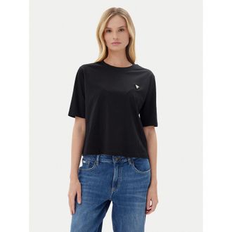 Guess T-Shirt V4BI21 I3Z14 Schwarz Relaxed Fit