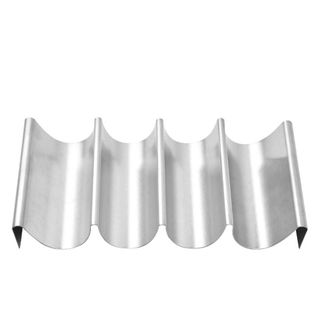 PartyKindom Burrito Stand Aus Edelstahl - Taco Halter F&uuml;r Pfannkuchen Hot Dogs Und Mehr Sp&uuml;Lmaschinenfest Kompakte Gr&ouml;&szlig;E F&uuml;r Zuhause Und Partys Robuster Taco St&auml;n