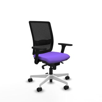 Piqueras y Crespo Sessel f&uuml;r Home Office Haches mit 3D-Armen, h&ouml;henverstellbare Lendenwirbelst&uuml;tze, ausgestattet mit 5 Positionen und eingespritztem Schaum. Mit Rollen 