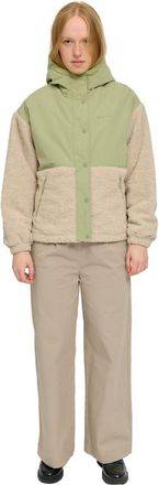 Mazine Fabric Blocking Jacket - Damen Fleecejacke, Größe:XL, Farbe:matcha/natural