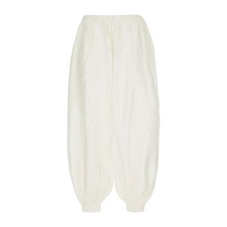 Rotate Rotate Birger Christensen, Femme, Pantalons, Blanc, Taille: 38 FR Tapered Pantalons