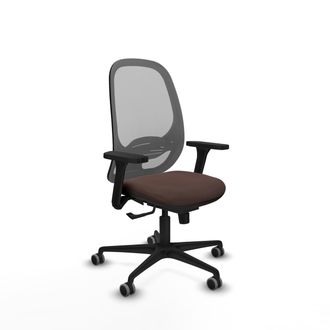 Piqueras y Crespo B&uuml;roarbeitsstuhl mit 3D-Armen, h&ouml;henverstellbare Lendenwirbelst&uuml;tze, ausgestattet mit 3 Positionen und Schneidschaum, mit Rollen von 65 mm, Parkett, G