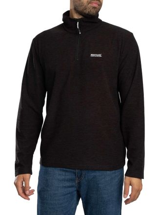 Regatta Herren Thompson Melange Halbzip Fleece antipilling schnelltrocknend Winter Layer Top