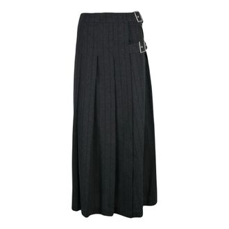 Souvenir Gonna lunga a pieghe - - Skirts - Damen - Grau - S