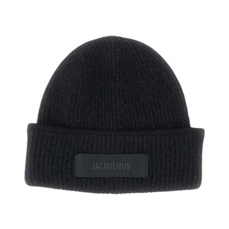Jacquemus unisex, Accessoires, Noir, Taille: ONE Size The Gros Grain beanie