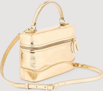 Sandro Sac Tangolino en cuir m&eacute;tallis&eacute;