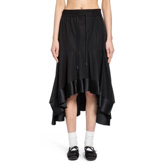 sacai Cotton Broadcloth Skirt