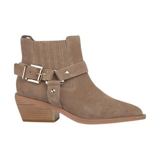 Alma En Pena Flacher Schnallenkn&ouml;chelstiefel - - Shoes - Damen - Beige - 42 EU