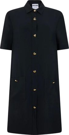 Moschino Damen, Kleider, Schwarzk, 2XLGr&ouml;&szlig;e