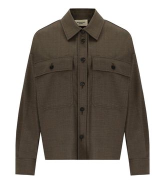 Weekend by Max Mara VESTE-CHEMISE RADURA BRUN MAX MARA WEEKEND